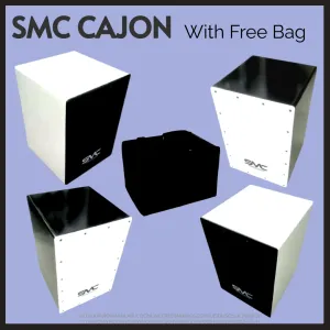 Buy Black SMC Percussion Cajon Drum Box With with Free Gig Bag(B
