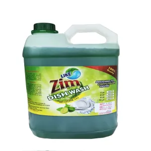 Buy Zim Dish Wash Liquid For Dishwashing, Lemon - 5 Liter