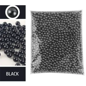 Buy Black 6mm 8mm 10mm 12mm 100 Grams round shape ABS pearl bead