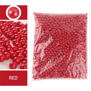 Buy red 6mm 6mm 8mm 10mm 12mm 100 Grams round shape ABS pearl be