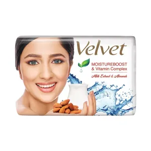 Buy Velvet Soap Milk Extract & Almond 95G