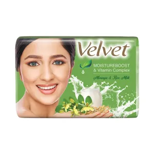 Buy Velvet Soap Moringa & Rice Milk 95G