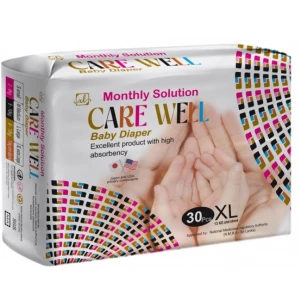Buy Carewell Baby Diapers - XL (13+kg) 30pcs