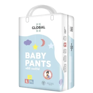 Buy Global Baby Diaper Pants Jumbo Pack Large (9-14kg) 50pcs