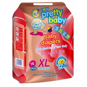 Buy Pretty Baby Diapers XL (13kg above) 16pcs