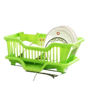 Buy Blue Antique Kitchen Sink Dish Drainer Drying Plate Rack Dis