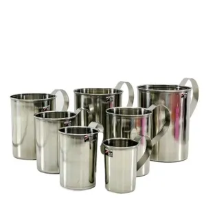 Buy Silver Stainless Steel Water Cups / Drinking Cups Heavy & Go