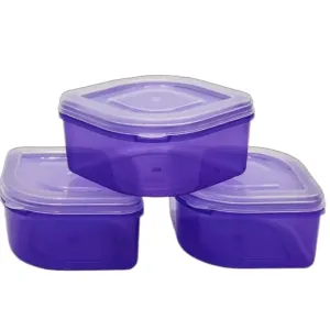 Buy Purple Leaf Shape Spices Container With Lid Transparent Type