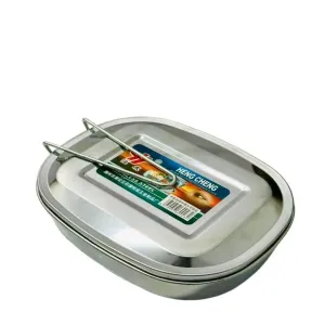 Buy small Silver Heavy Lunch box Air Tight Lock New
