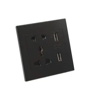 Buy Grey Universal Socket Panel 13A Wall Socket Plug Standard Gr
