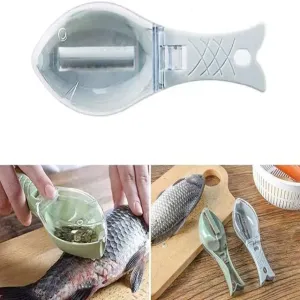 Buy Blue Fish Scaler Sawtooth Scale Descaler Scrape Shaver Remov